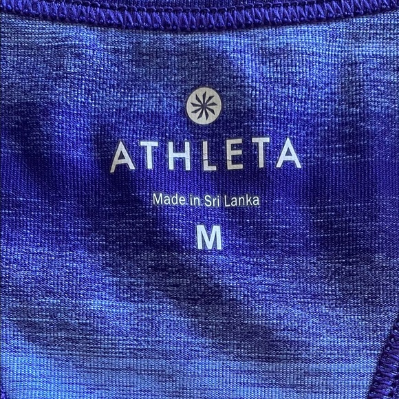 Athleta | Tops | Athleta Chi Ombre Racerbank Tank Top Alfani Blue M ...
